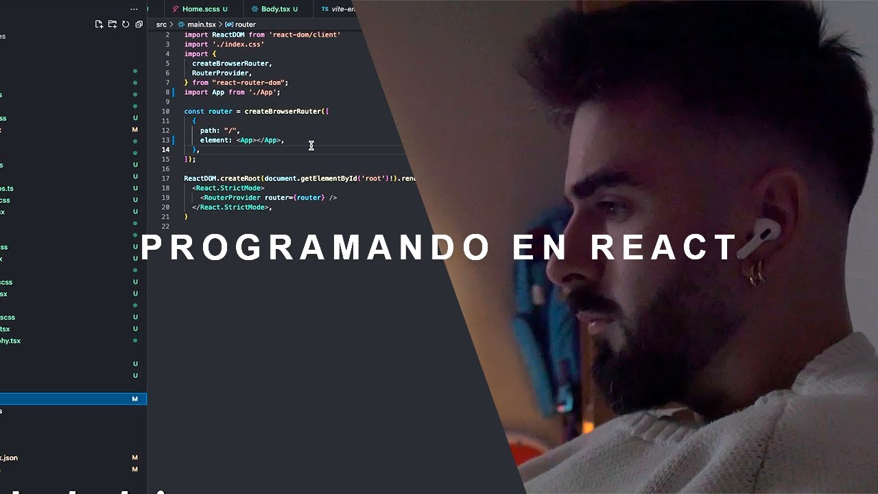 Programando La Parte De Frontend En React De Mi Nuevo Proyecto