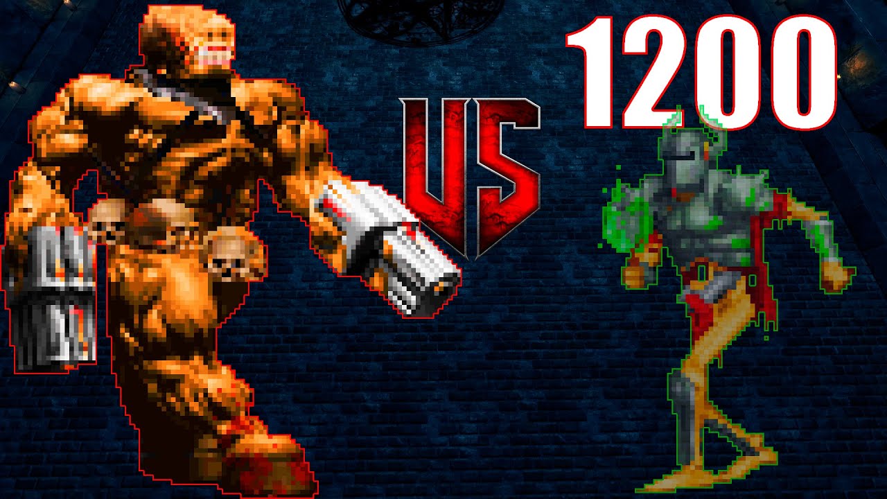 Apocalipsis vs Ghost Knight - DOOM vs HERETIC Monster Infighting ...