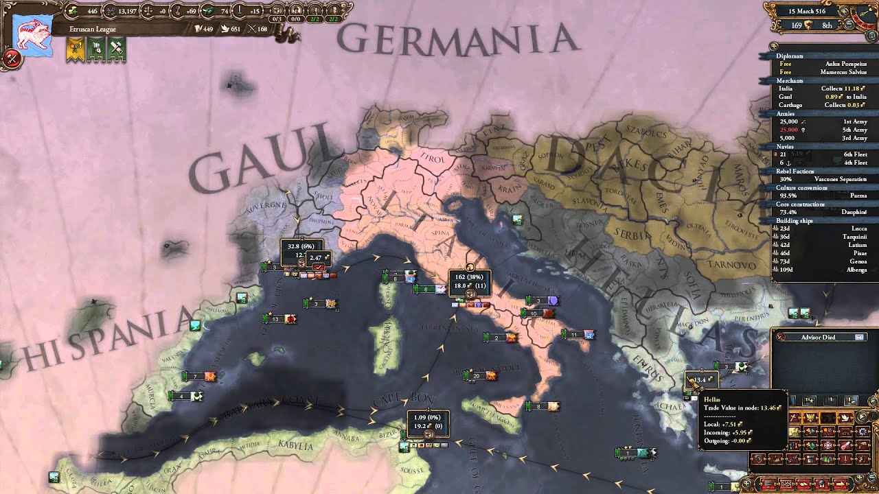 EUIV Roma Universalis Mod Part 15 - YouTube