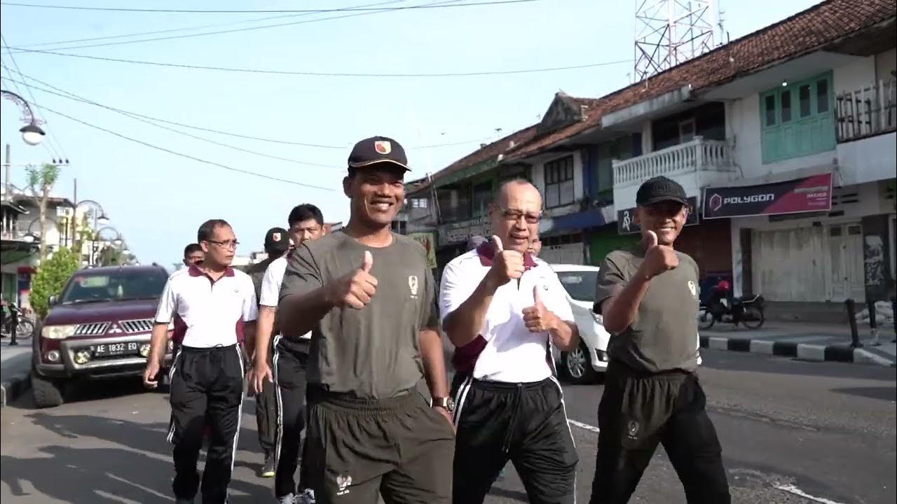 OLAHRAGA BERSAMA TNI-POLRI POLRES PONOROGO DAN KODIM 0802/PONOROGO - YouTube