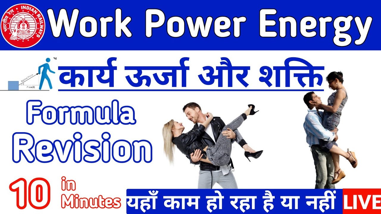 work power and energy Formula | important formula | कार्य, शक्ति और ...