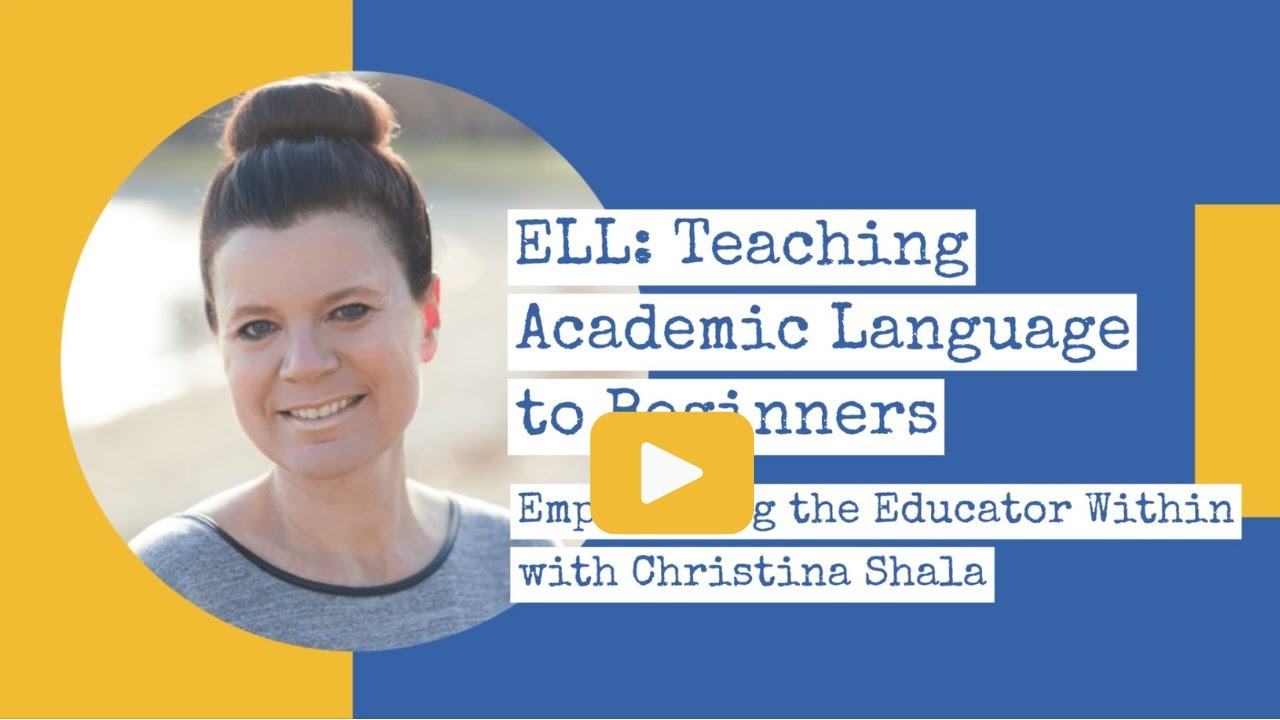 ELL: Teaching Academic Language to Beginners - YouTube
