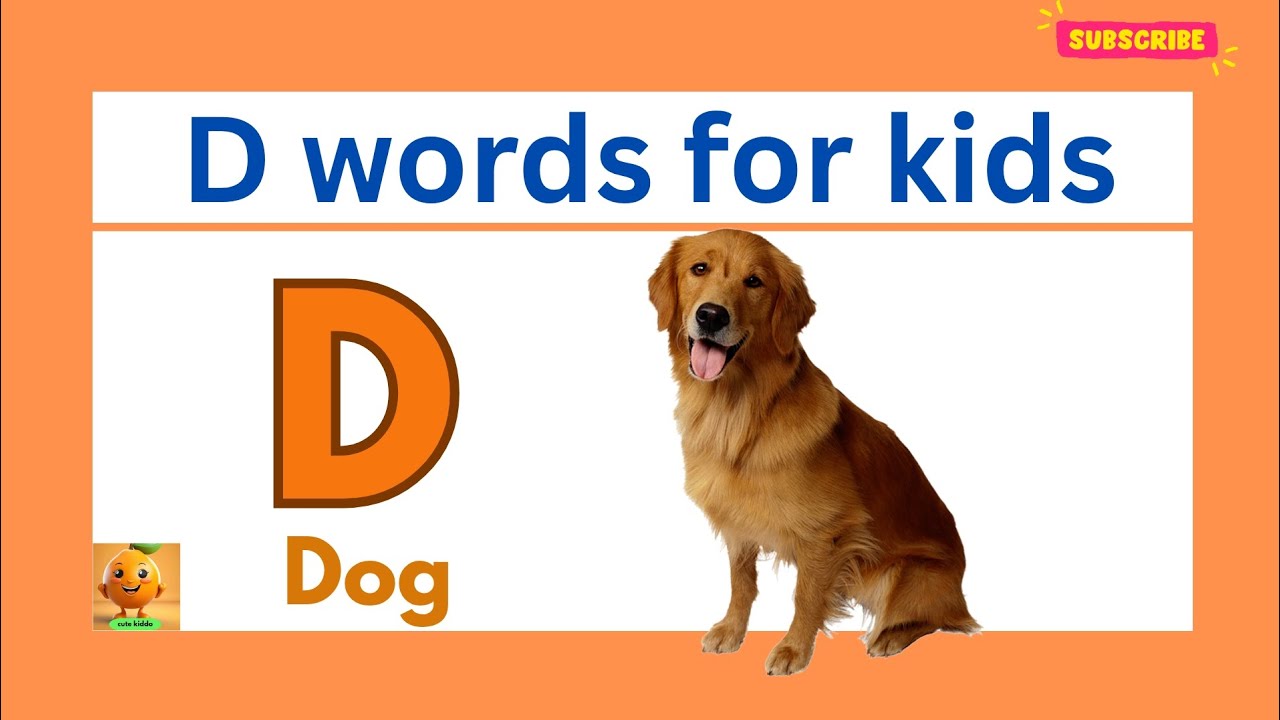The Letter D Song -Learn the Alphabet|Phonics song,D words for kids ...