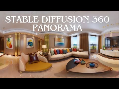 Create 360 images using Stable Diffusion 360 Panorama in Collab - YouTube