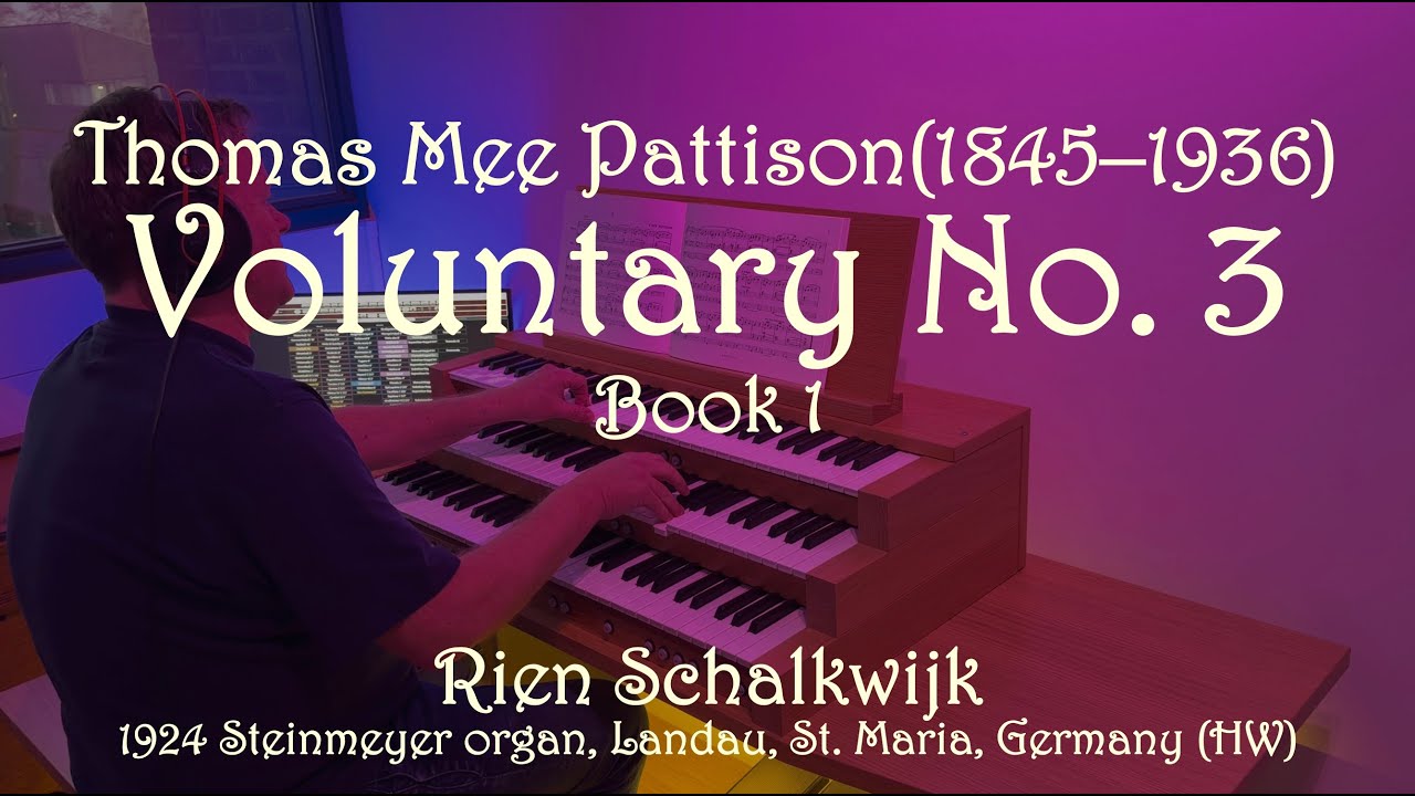 A Gentle Victorian English Organ Voluntary by Thomas Mee Pattison - YouTube
