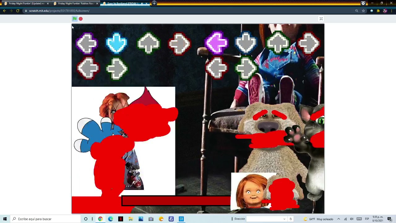 Friday Night Funkin VS Chucky (FNF Mod) (Creepypasta) Mod tom y ben on ...