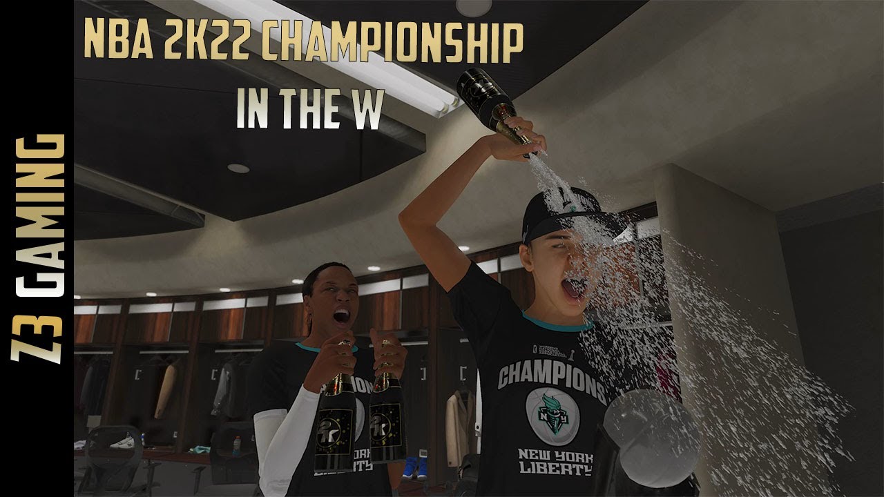 NBA 2K22 Championship Ceremony in WNBA's The W - YouTube