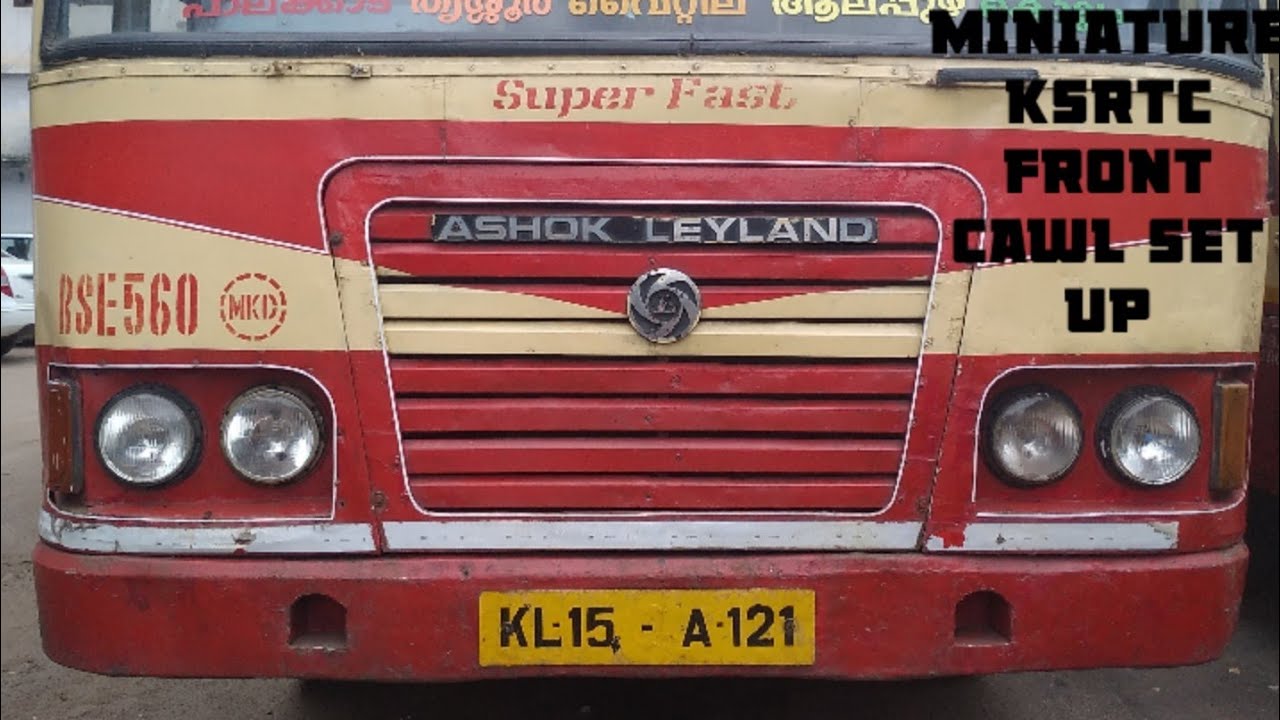 MINIATURE KSRTC FRONT CAWL SETUP - YouTube