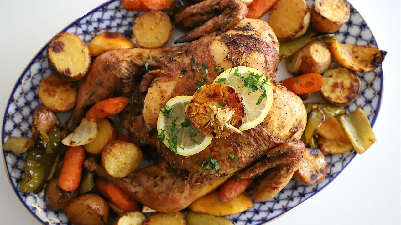 Կիտրոնով Սխտորով Հավը Ջեռոցում - Roasted Garlic Lemon Chicken ...