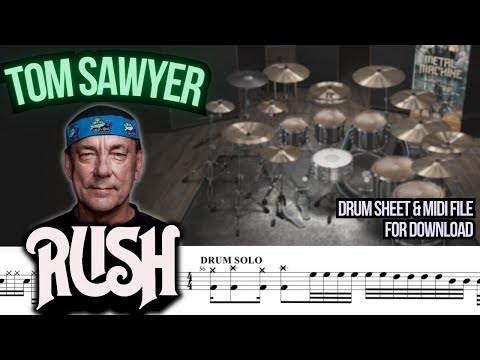 Rush - Tom Sawyer / (Drums MIDI / SHEET / TRANSCRIPTION) - YouTube