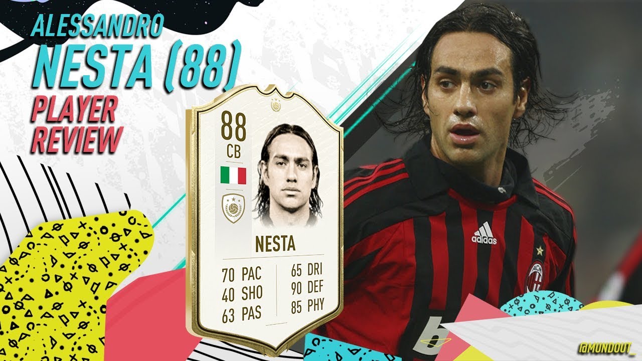 88 ALESSANDRO NESTA PLAYER REVIEW | FIFA 20 Ultimate Team - YouTube