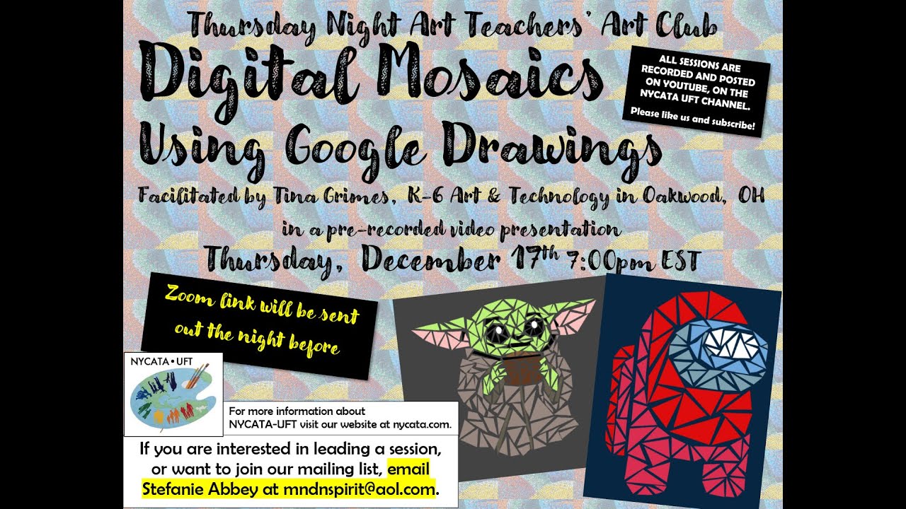 LEARNING ART TOGETHER! DIGITAL MOSAICS - YouTube