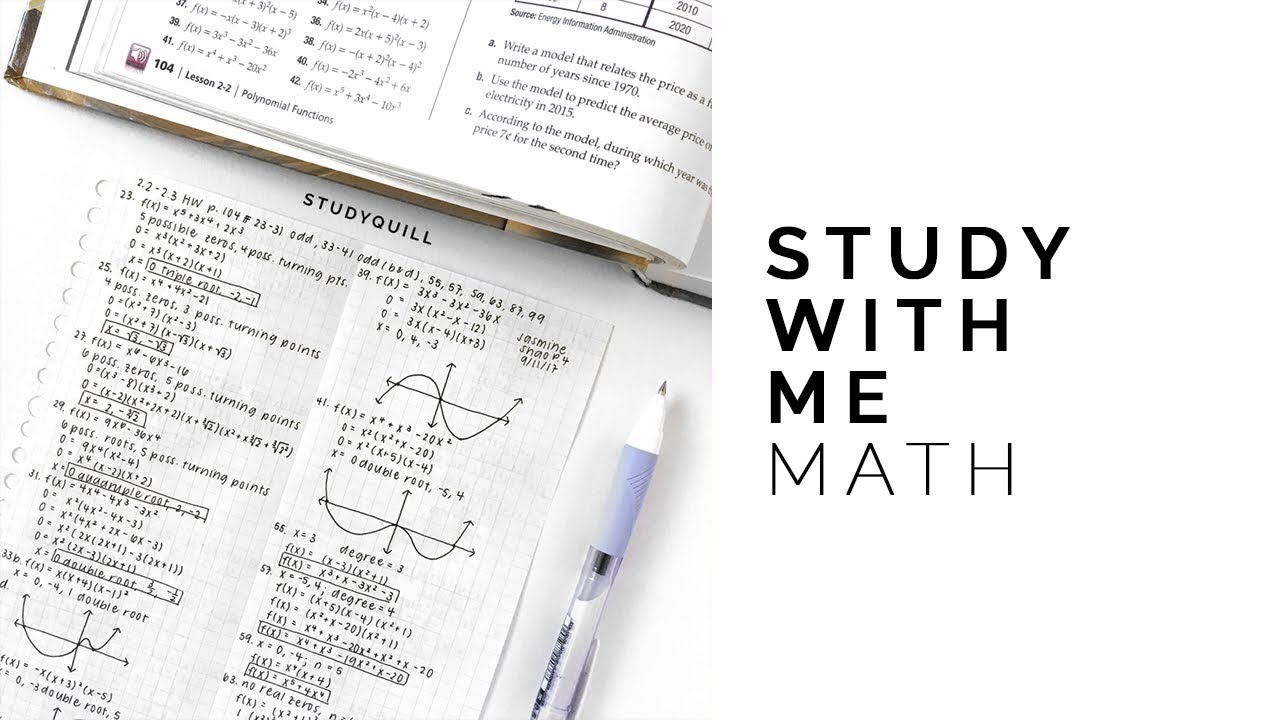 how i study for precalc 📚 study with me - YouTube