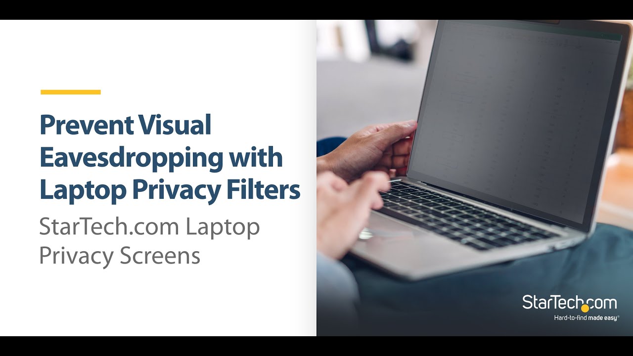 Laptop Privacy Screens | StarTech.com - YouTube