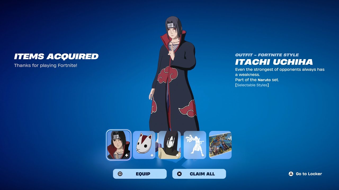 How To Get Itachi Uchiha & Orochimaru Skin Bundle FREE Fortnite! (Free ...