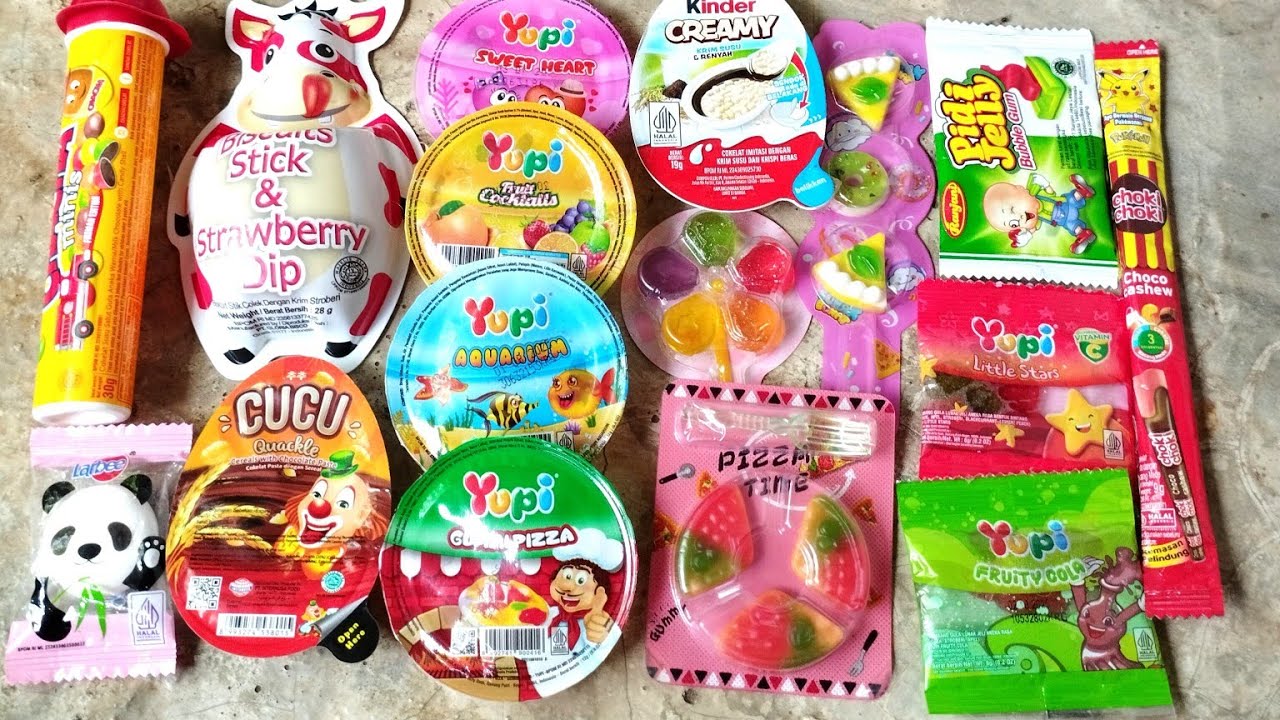 Chacha Minis Yupi Biskuit Permen Jelly Marshmello 20,1 - YouTube