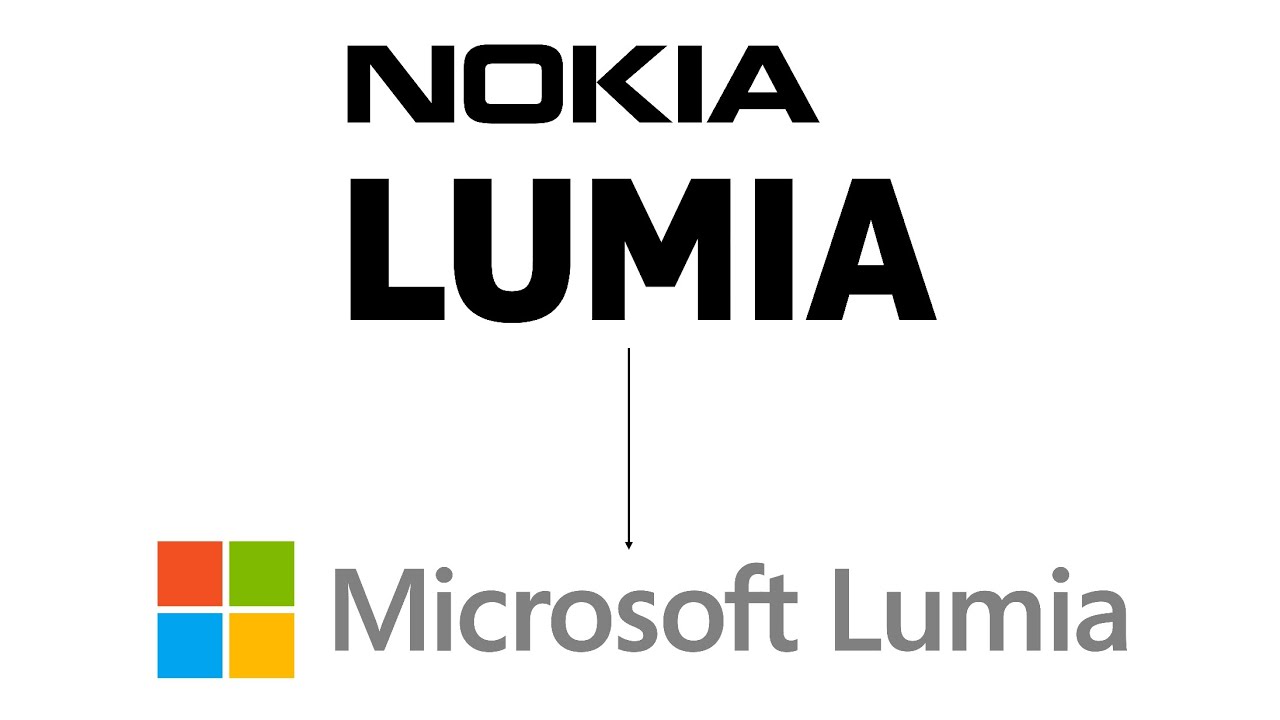 Nokia Lumia to Microsoft Lumia logo transition - YouTube