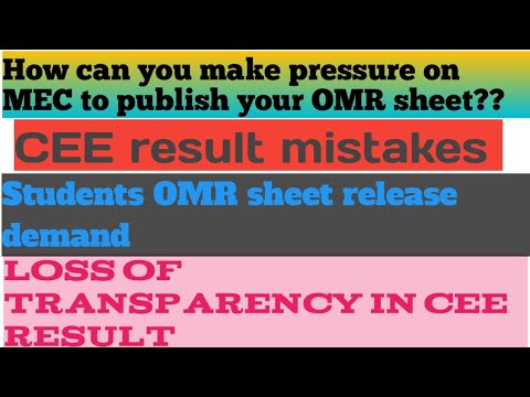 MEC result mistake/Loss of transparency in CEE result/MEC Result ...