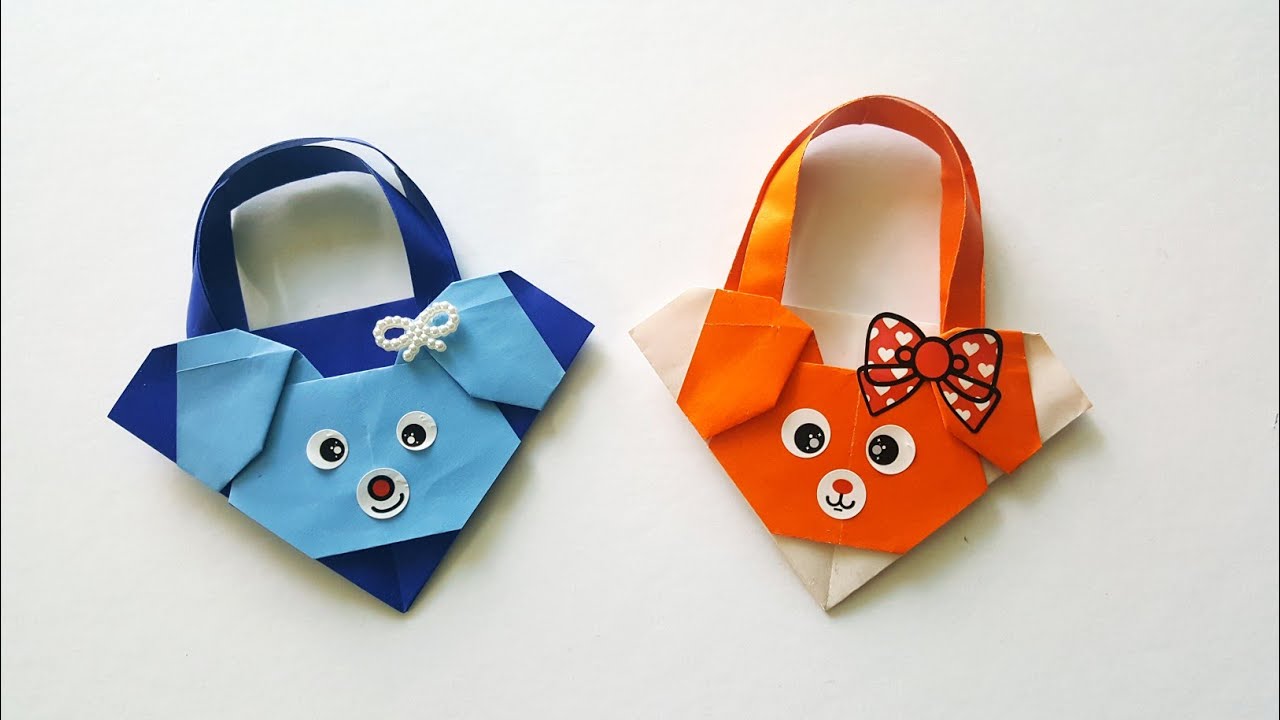 가방종이접기 Bag Origami 가방접기 강아지종이접기 강아지접기 강아지가방접기 신기한종이접기 쉬운종이접기 색종이접기 송송종이