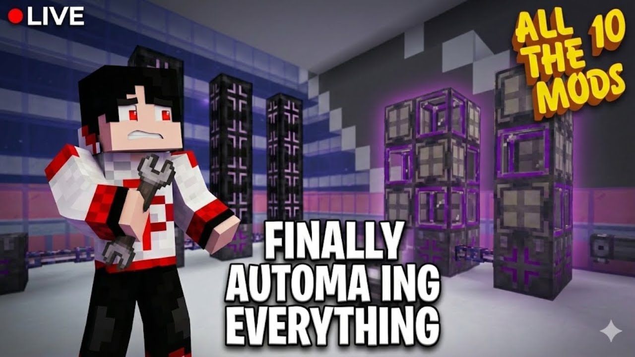 🔴 Minecraft ATM 10 Modpack | Finally Automating EVERYTHING with AE2 ...