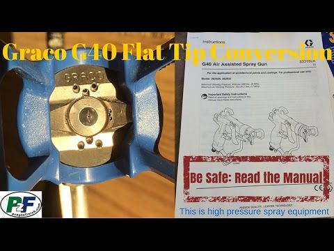 How to convert a Graco G40 from RAC to Flat Tip for Fine Finishing ...