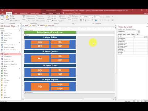 ការភ្ជាប់កូដជាមួយនឹង Table Query Form and Report - YouTube