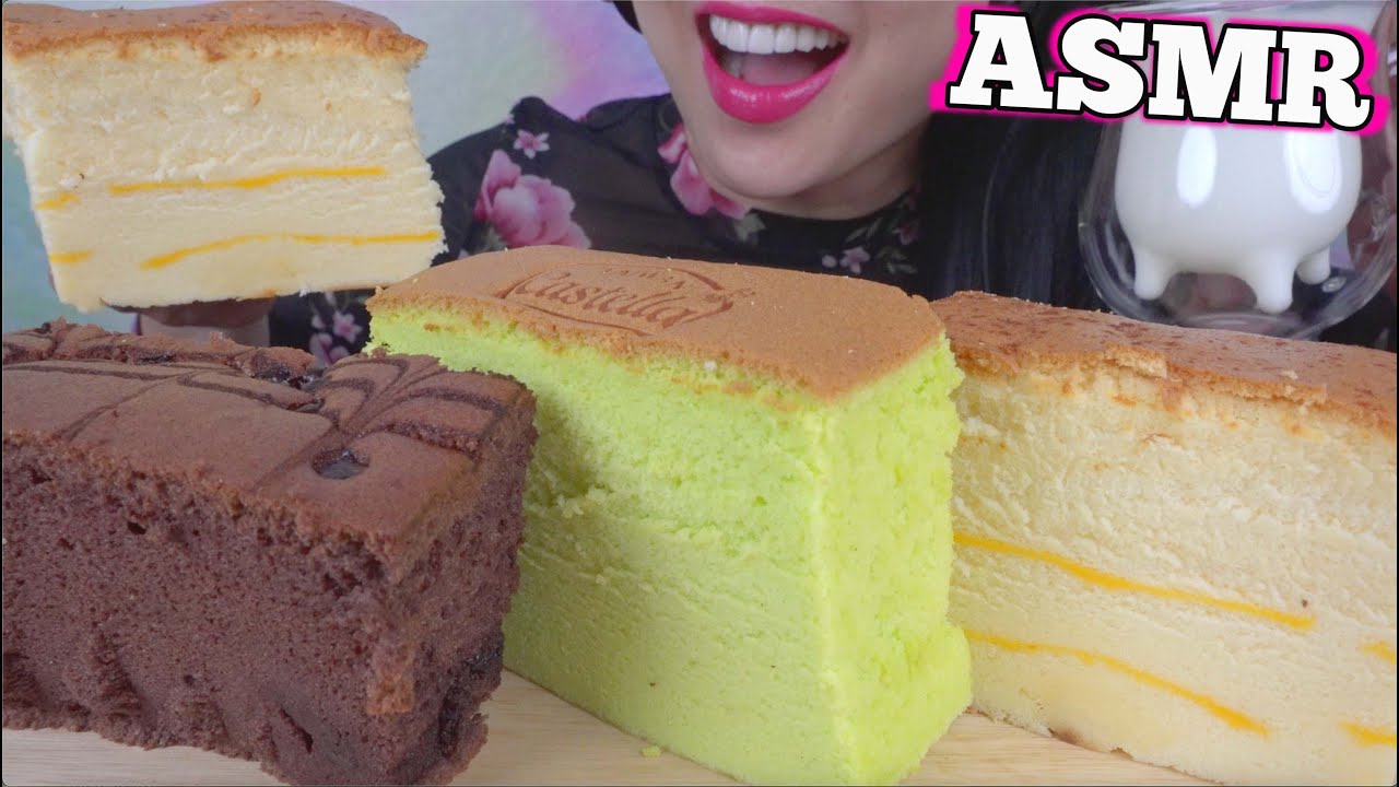 ASMR SOFT SQUISHY CAKE (RELAXING EATING SOUNDS) NO TALKING | SAS-ASMR ...