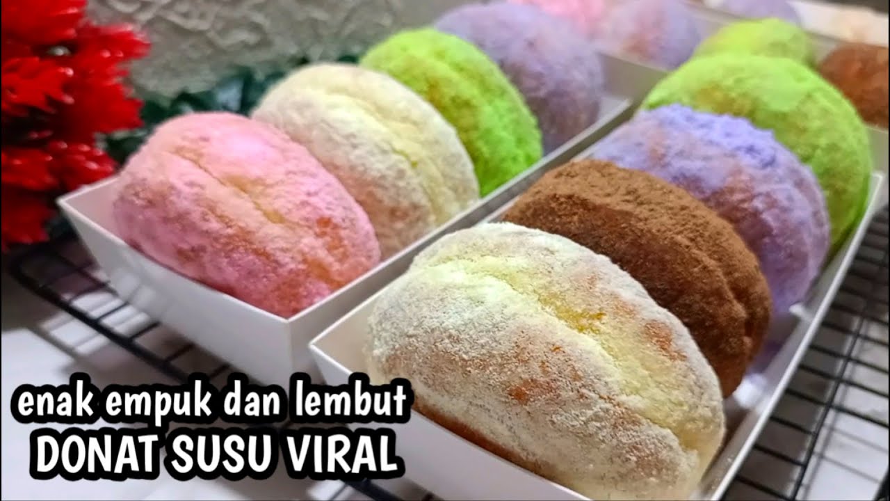 RESEP DONAT SUSU VIRAL EMPUK LEMBUT!!! RASANYA ENAK BANGET COCOK BUAT ...