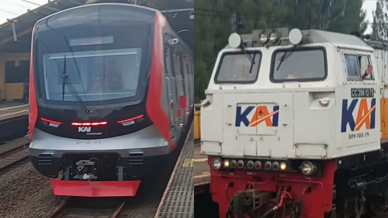 KRL CRRC Uji Coba kecepatan bawa beban - YouTube