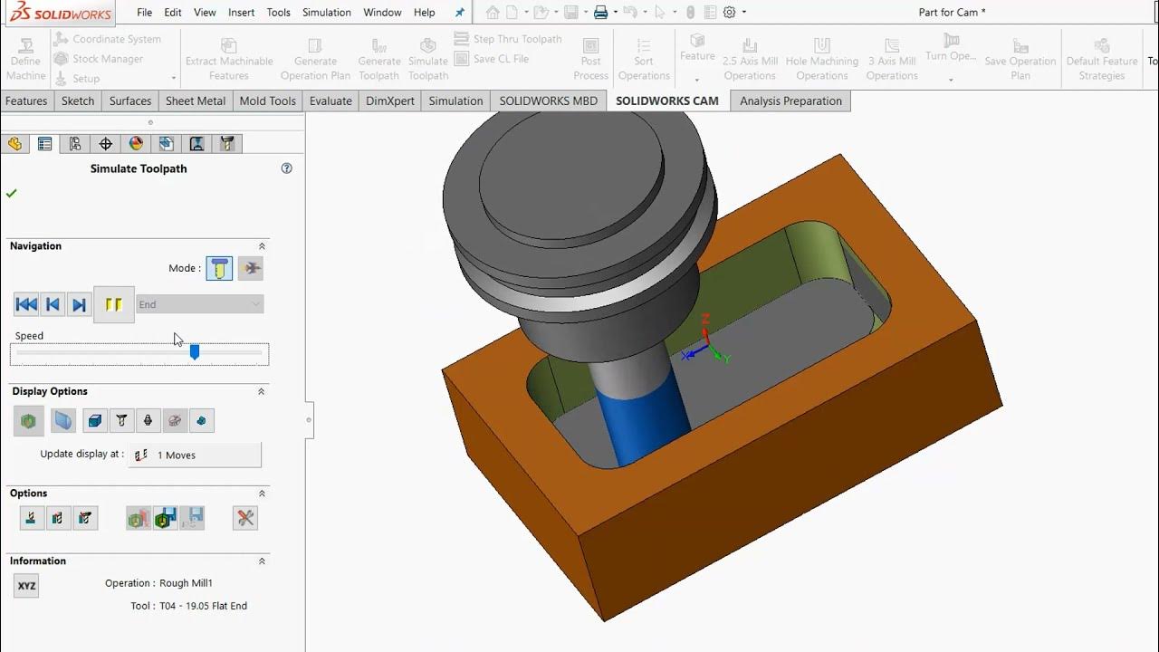 Solidworks CAM tutorial with NC Programing & Machining process Chart in CAM & CNC programming ...
