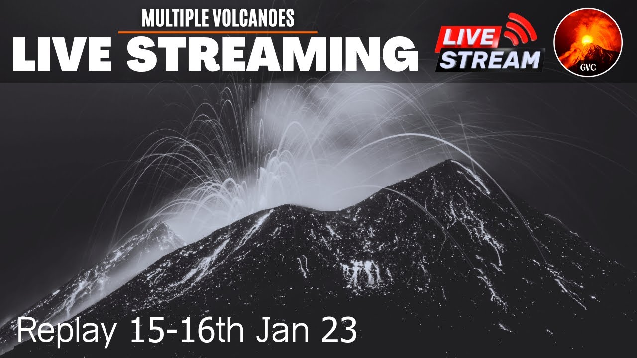 🌋Volcano live Stream - Multiple Live Cameras 🎥 Semeru, Popocatepetl ...