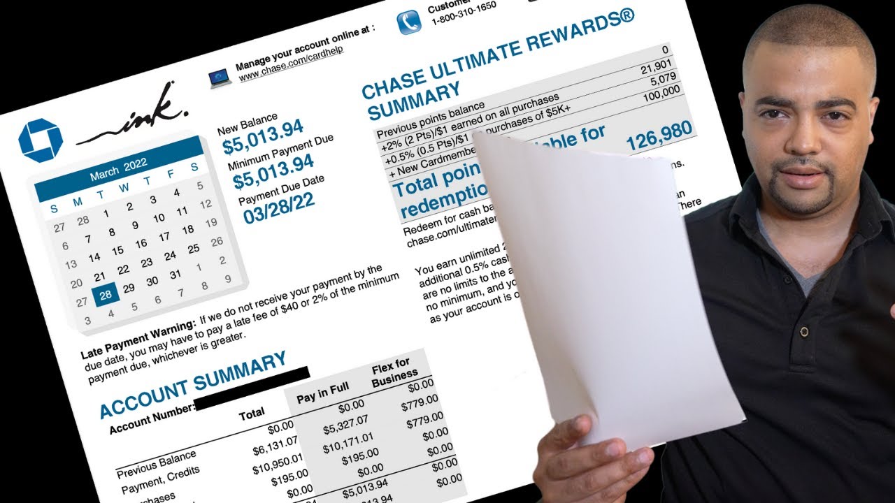 Chase Credit Card Statements - Hieroglyphs To English! - YouTube