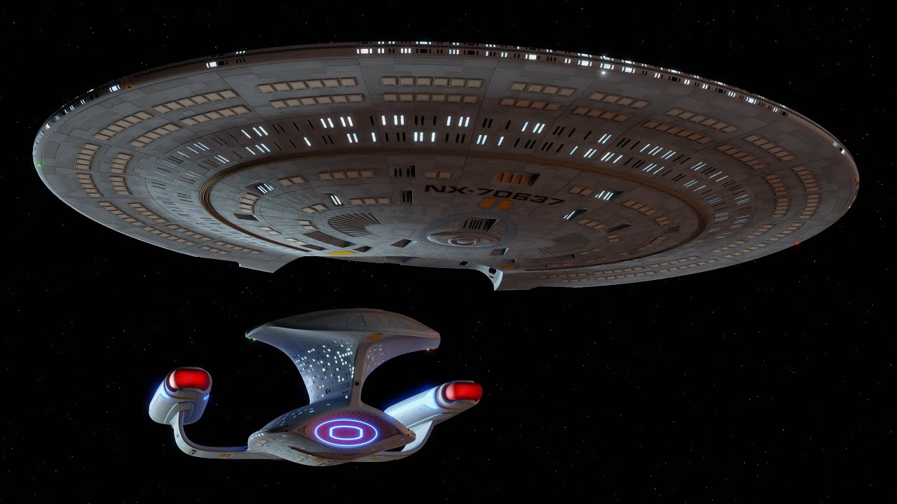 Galaxy Class Starship Saucer Separation Field Test - USS Galaxy NX ...
