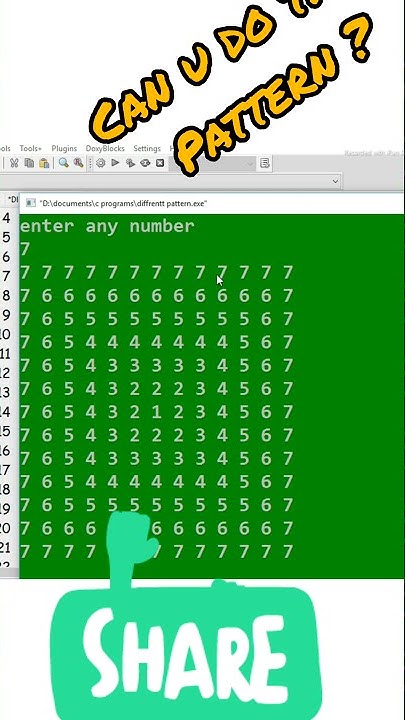 Hacker rank Pattern Problem Solved || Pattern part 3 - YouTube