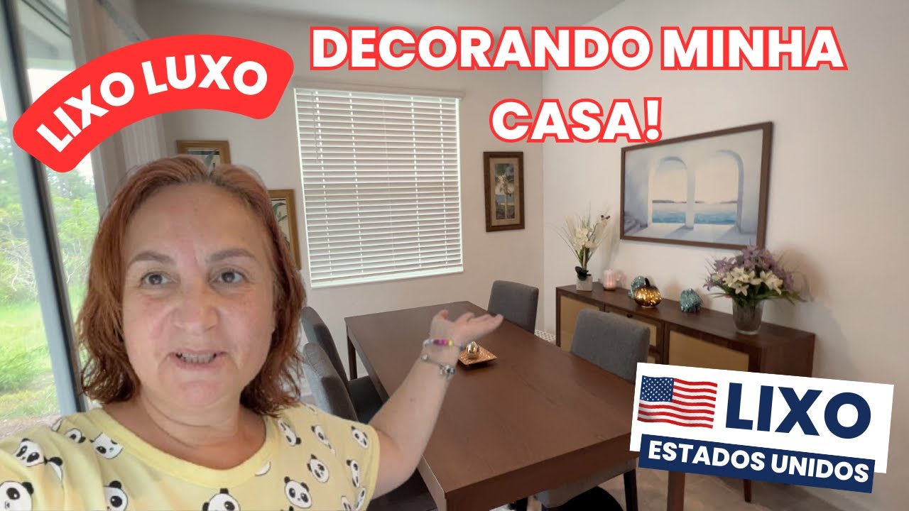 LIXO LUXO DECORANDO A MINHA CASA! - YouTube