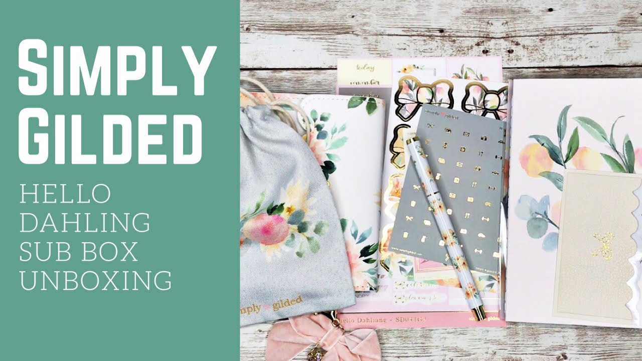 SIMPLY GILDED UNBOXING | Hello Dahling May Subscription Box - YouTube