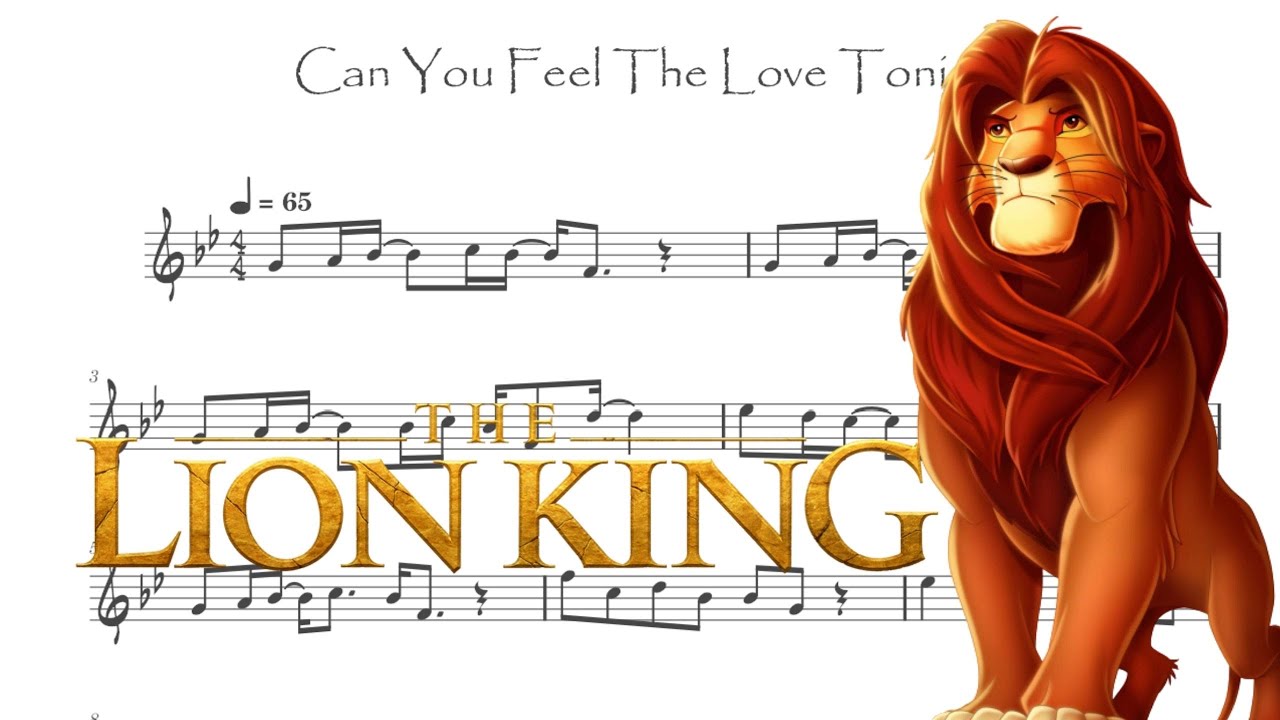 Can You Feel The Love Tonight from THE LION KING | Violin Sheet Music ...
