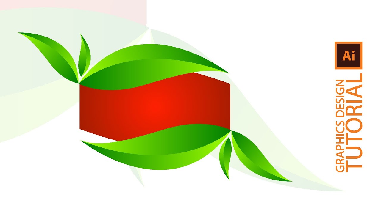 Green Red Branding logo design tutorial in adobe illustrator - YouTube