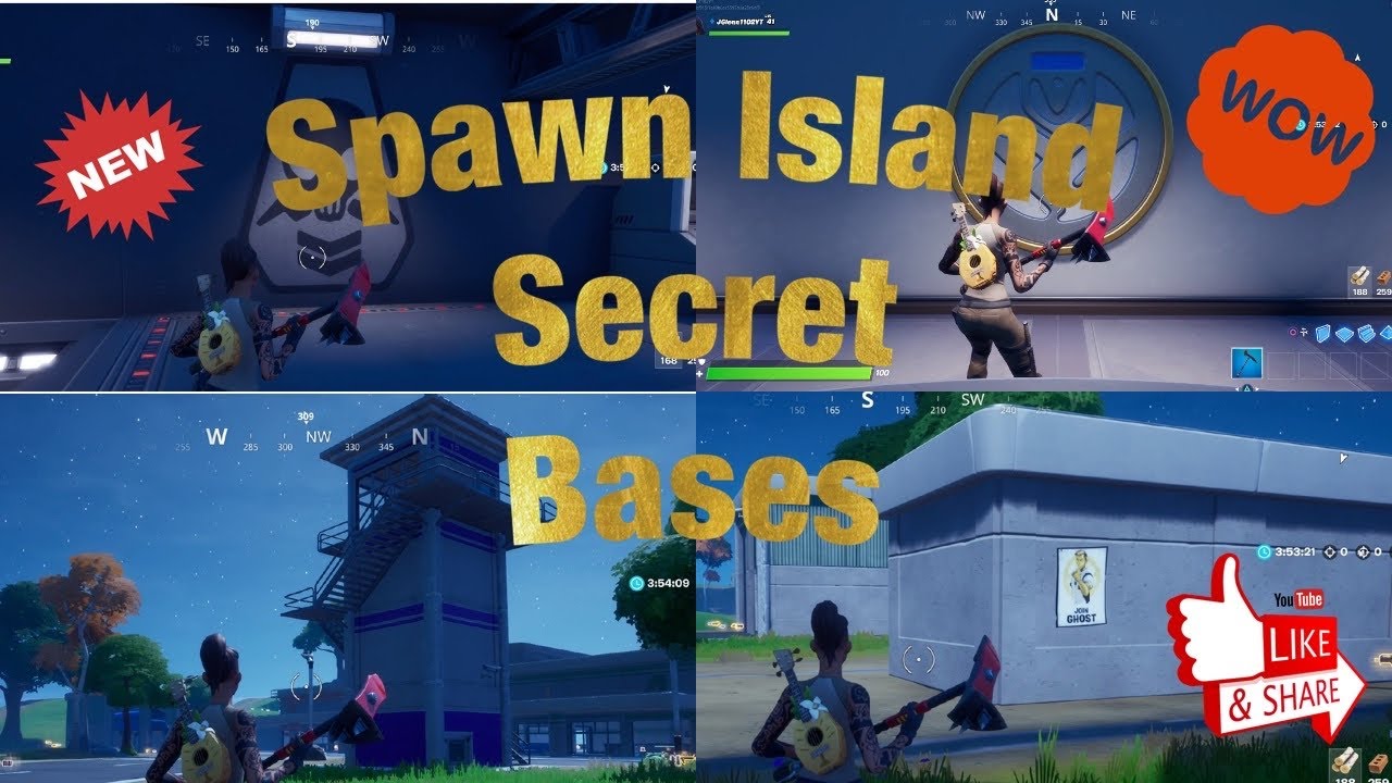 *New* How to Access Shadow & Ghost Base On SPAWN ISLAND! Fortnite ...