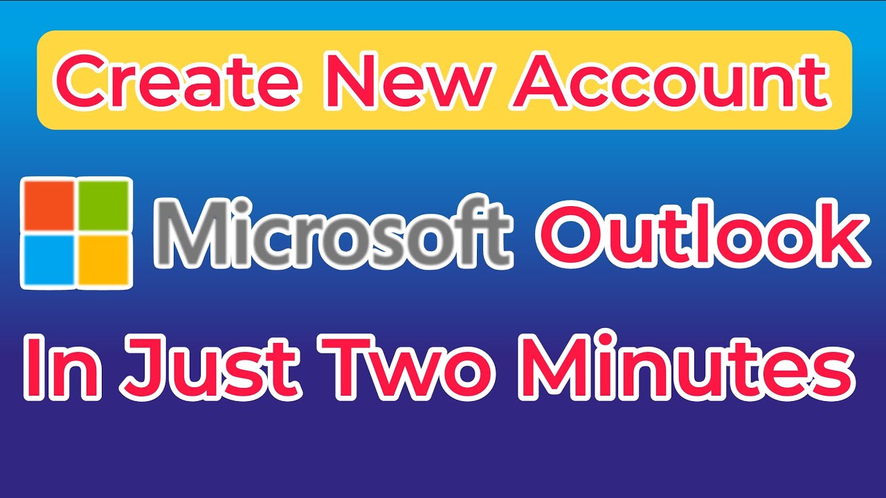 How to Create Microsoft Account | how to create outlook account ...