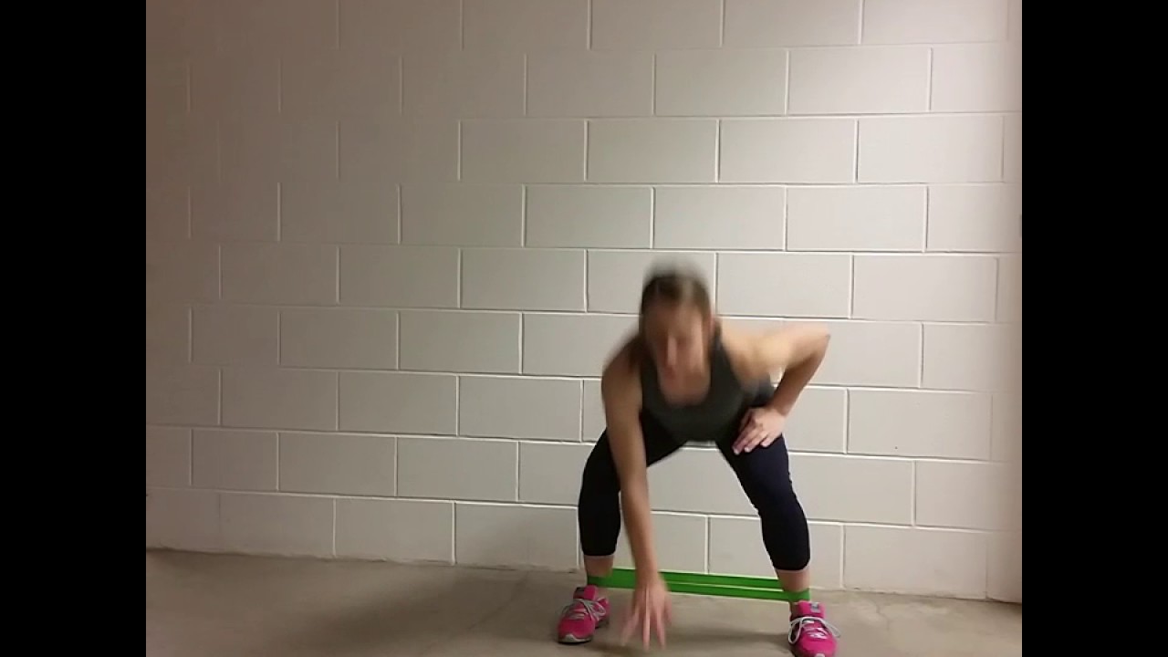 Banded Dynamic Squats - YouTube
