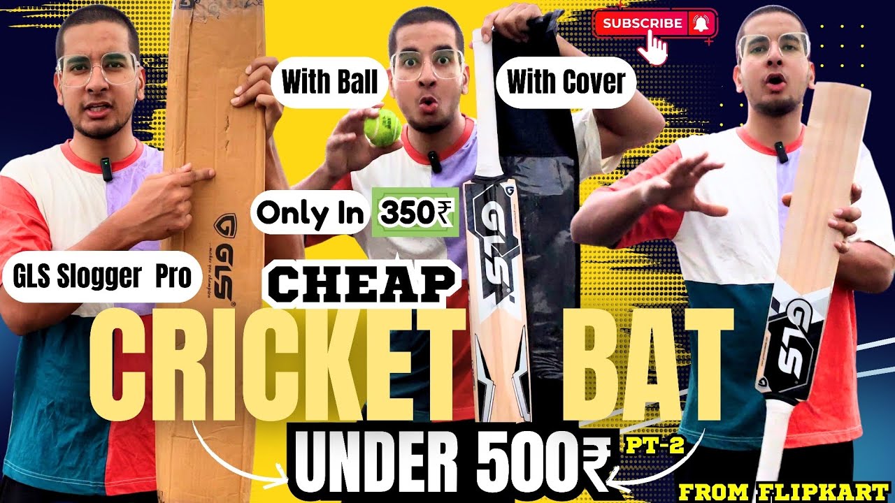 Best Cricket Bat Under 500₹ From Flipkart | Pt-2 | GLS Slogger Pro Bat ...