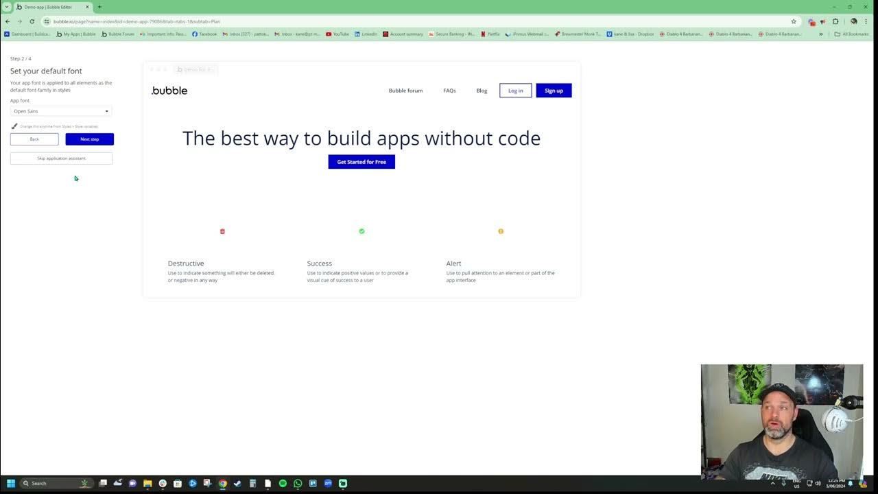 Bubble.io for beginners - Creating your first app within Bubble.io - YouTube