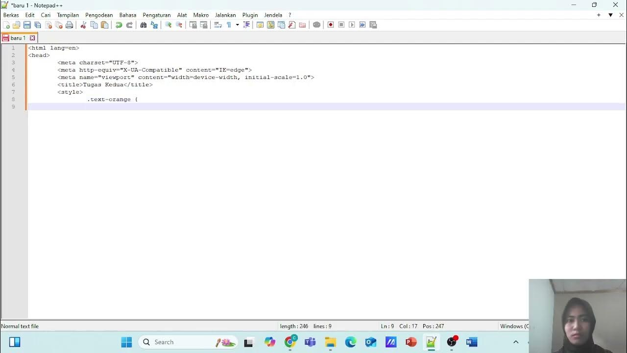 Tutorial Membuat Halaman Website Dengan Tulisan Berwarna Orange Menggunakan Dasar-Dasar Vue.js ...