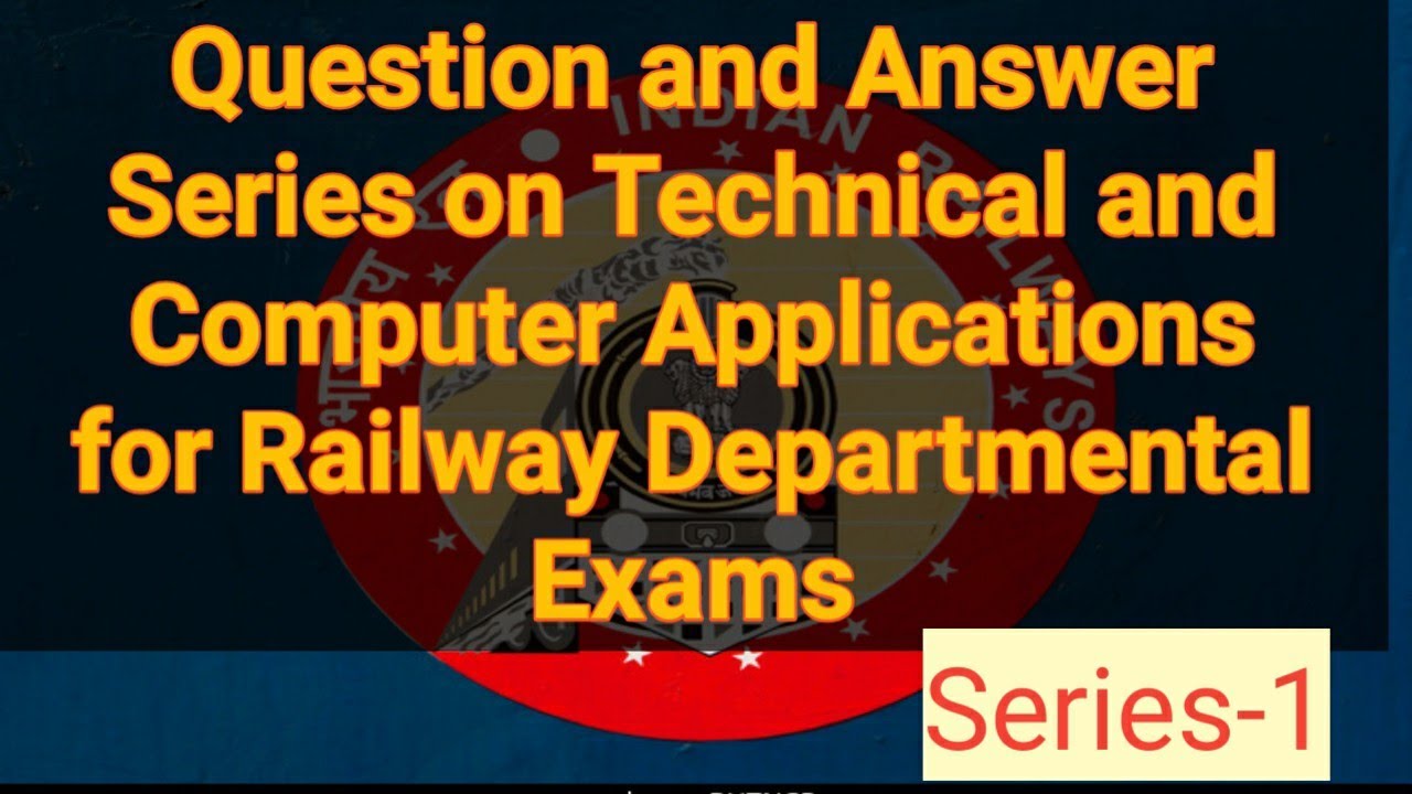 Railway Departmental Exams Question Bank l Series-1 l Technical and ...