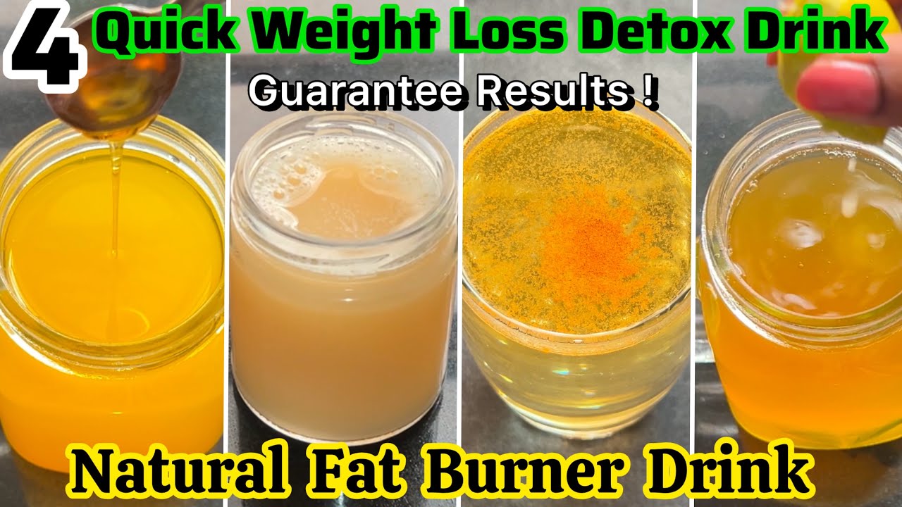 4 Detox Drinks for Weight Loss | Fat Burning Drink | Weight Loss Drinks ...