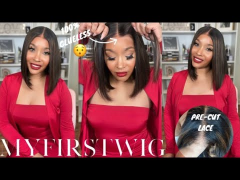 PRE-EVERYTHING BOB WIG !! PERFECT VALENTINE'S DAY WIG INSTALL + REVIEW| FT. MYFIRSTWIG - YouTube