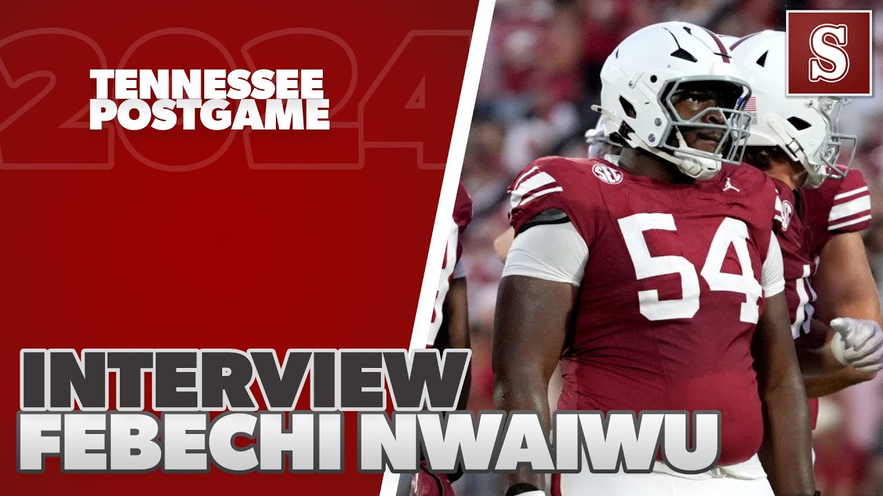 TENNESSEE POSTGAME PRESS CONFERENCE: OL Febechi Nwaiwu - YouTube