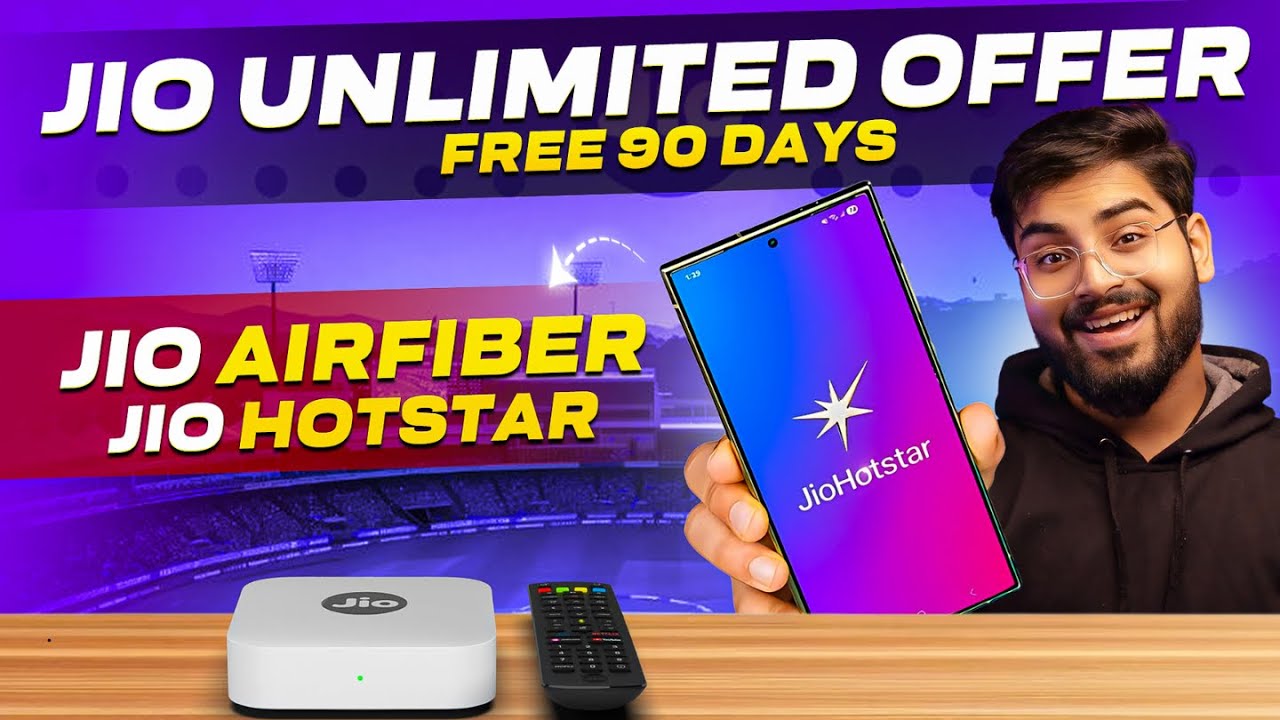 Jio Unlimited Offer 2025 🔥 Free 90 Days Jio Hotstar & 50 Days Jio ...