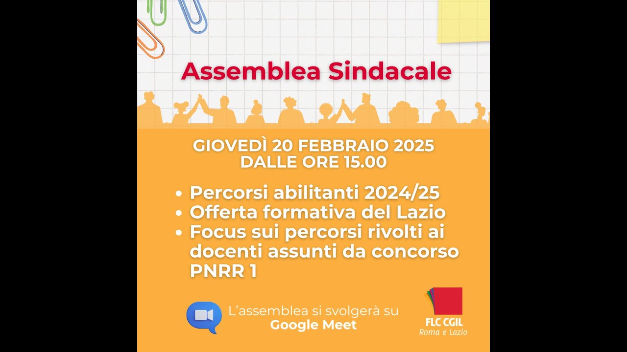 Assemblea Sindacale 2 febbraio 2025 - YouTube